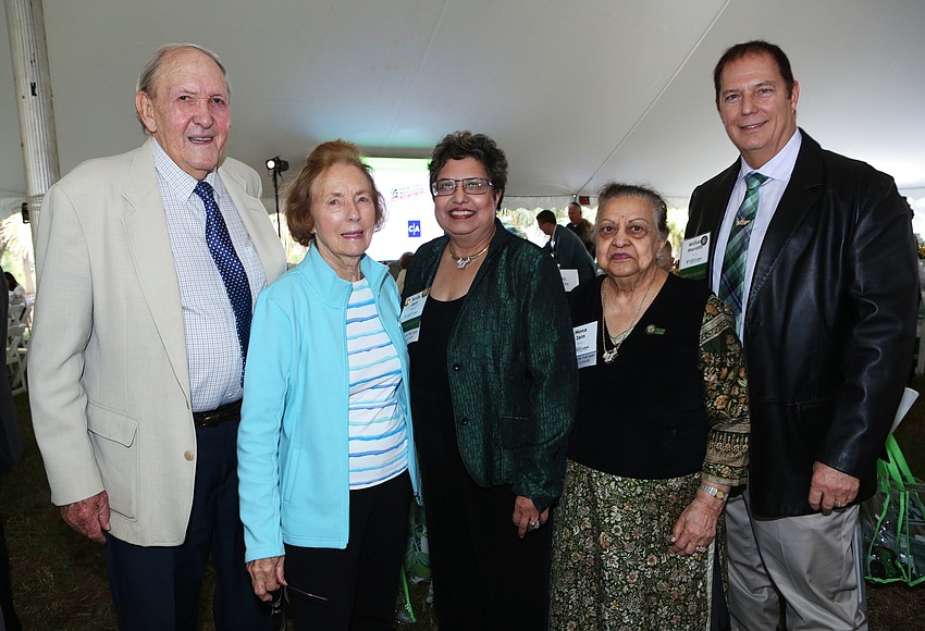 Your Observer | Photo - John and Lorna Clarke with Anila and Mona Jain ...
