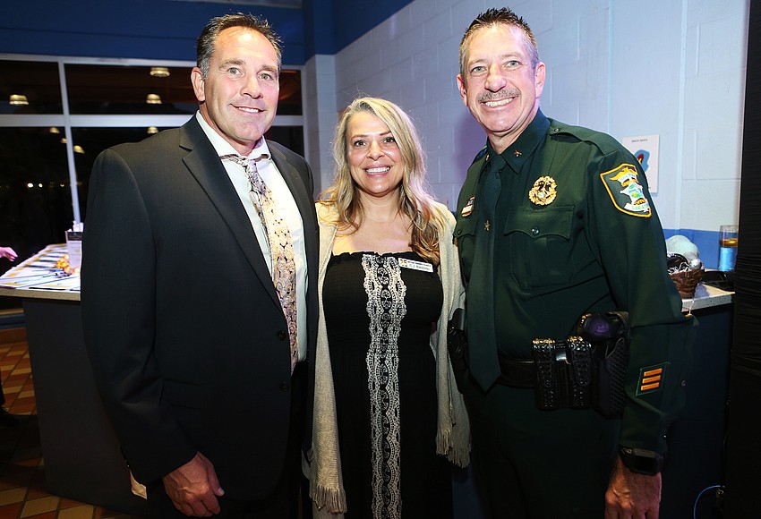 Your Observer | Photo - Scott Greer, CJ Bannister and Sheriff Kurt Hoffman