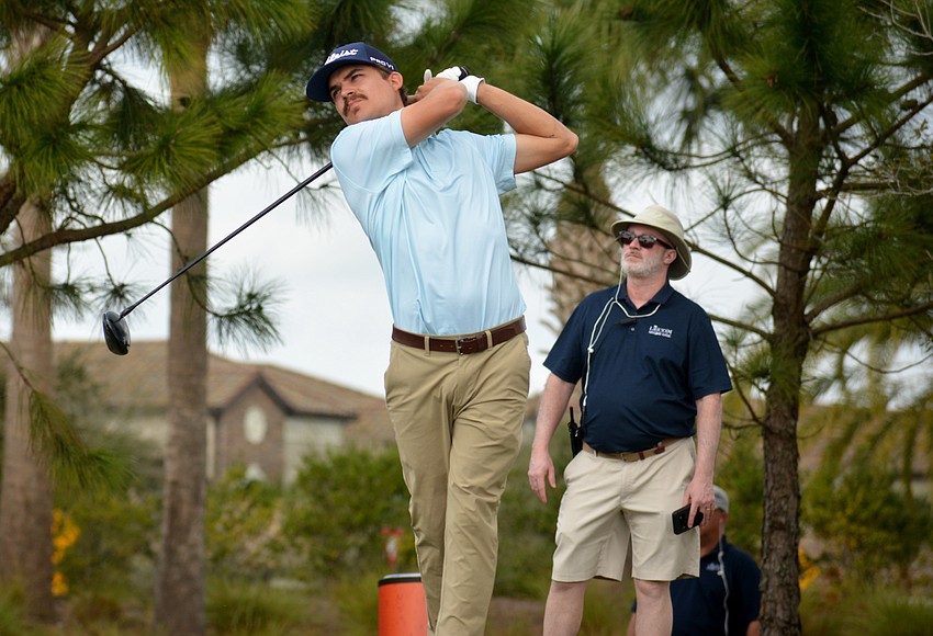 Your Observer | Photo - Carson Young his his tee shot on the No. 1 hole ...