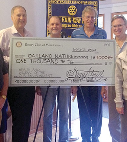 Windermere Rotary donates to nature preserve | West Orange Times & Observer