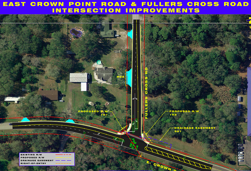 Intersection improvements to Fullers Cross, East Crown Point delayed ...