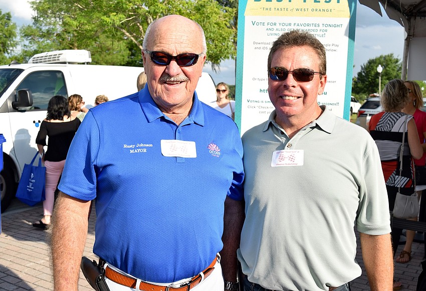 West Orange Times & Observer | Photo - Ocoee Mayor Rusty Johnson and Mike Dinkel