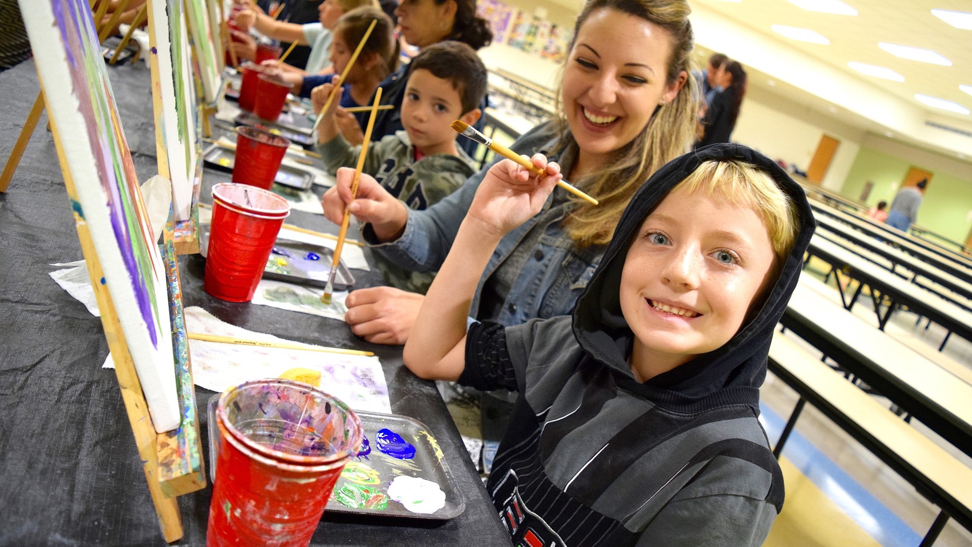 PHOTOS: Water Spring Elementary Canvas Painting Spirit Night | West ...