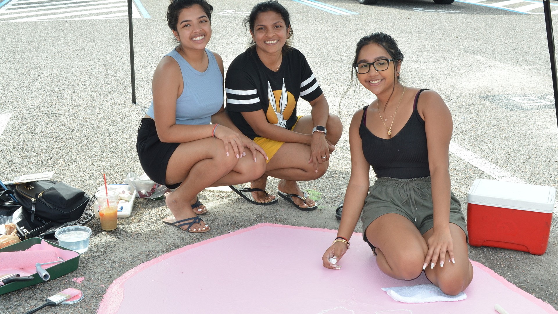 PHOTOS: Painting the parking spaces at Ocoee High | West Orange Times ...