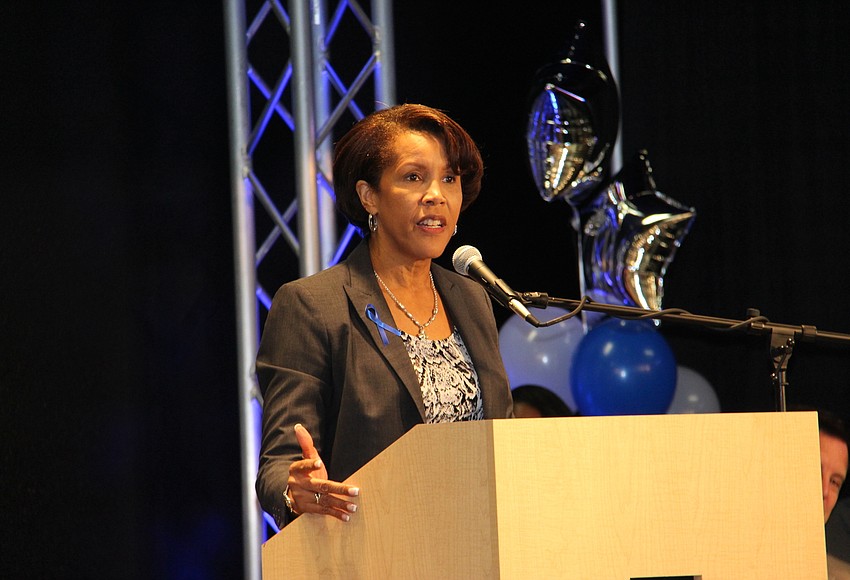Orange County School Board Superintendent Dr. Barbara Jenkins stands ...