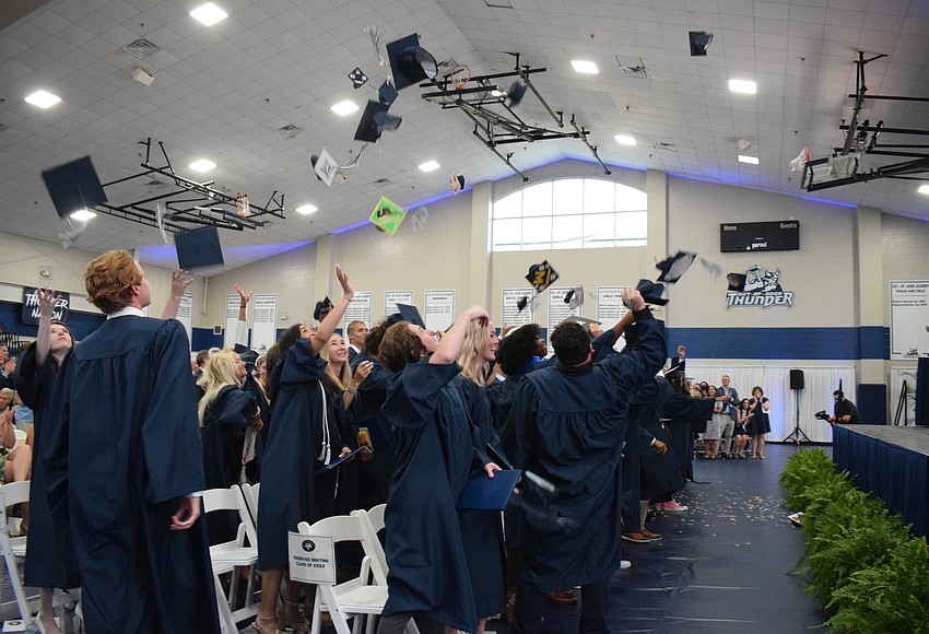 Your Observer | Photo - Graduates throw their caps in the air ...