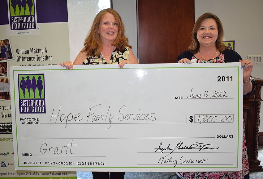 Your Observer | Photo - Hope Family Services' Laurel Lynch receives the ...