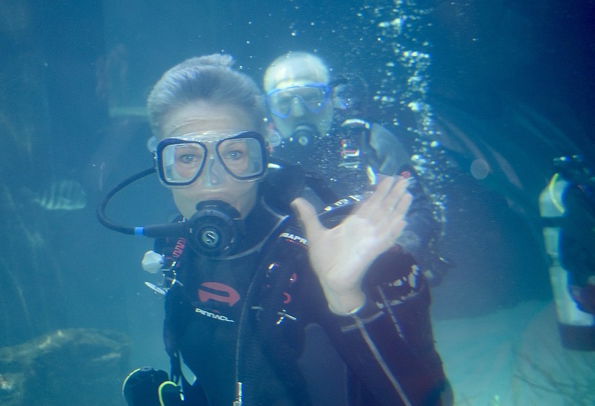 Your Observer | Photo - Rona VanAmburg and Mark Fishman scuba dive in ...