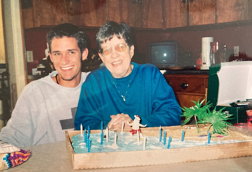 Your Observer | Photo - Charles Maltby makes a cake with Arden Sutherland.