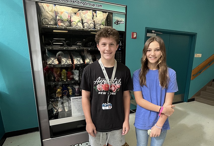 New school supplies vending machine meets Haile Middle students' needs ...