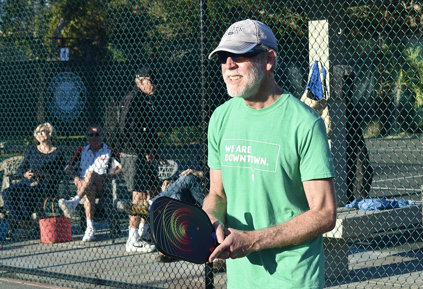 Your Observer | Photo - Keith Lauter plays in the first pickleball ...