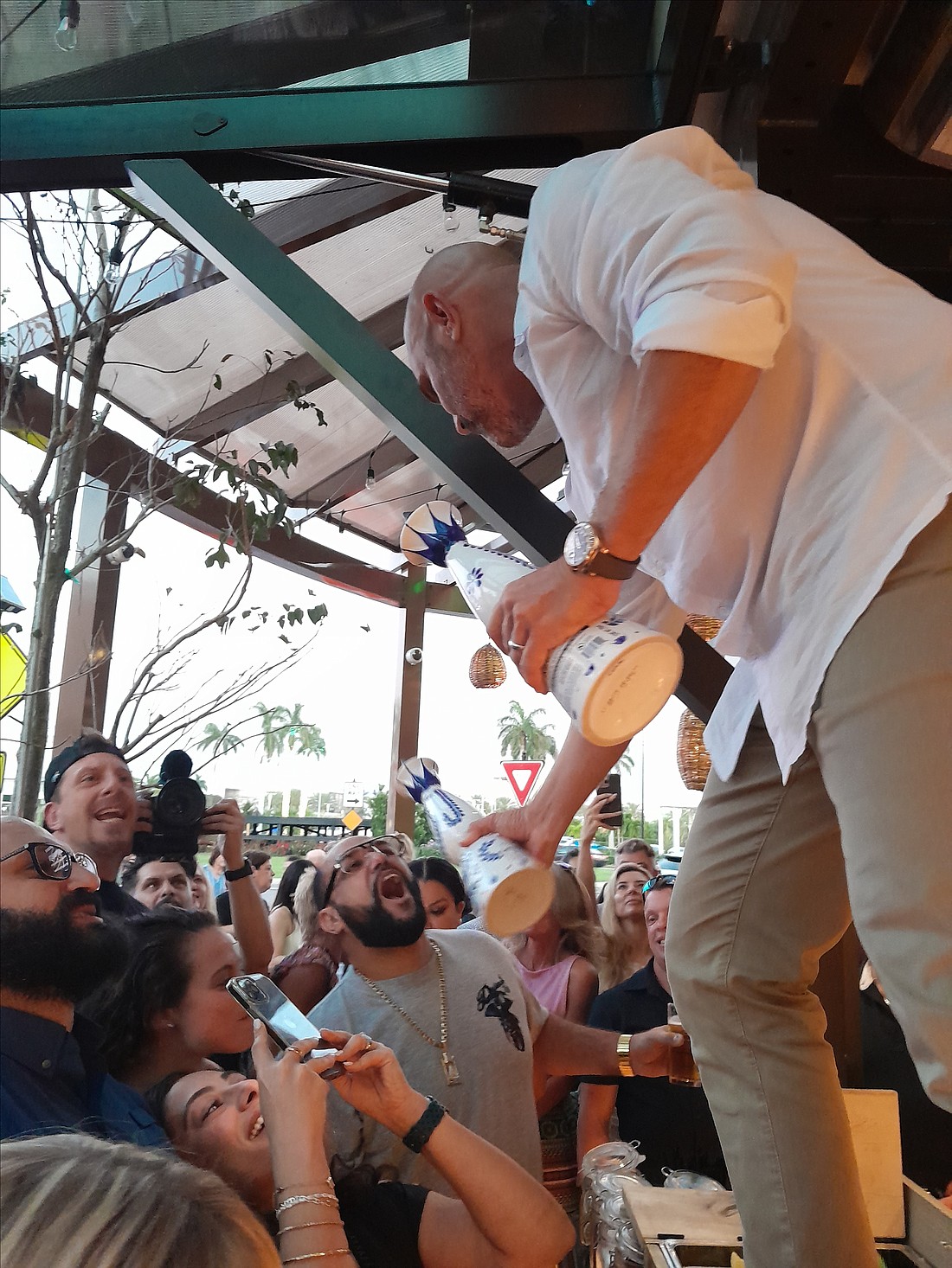 Photo: Rocco Mangel hadn't done his "tequila dance" on the bar for years, partially due to the ...