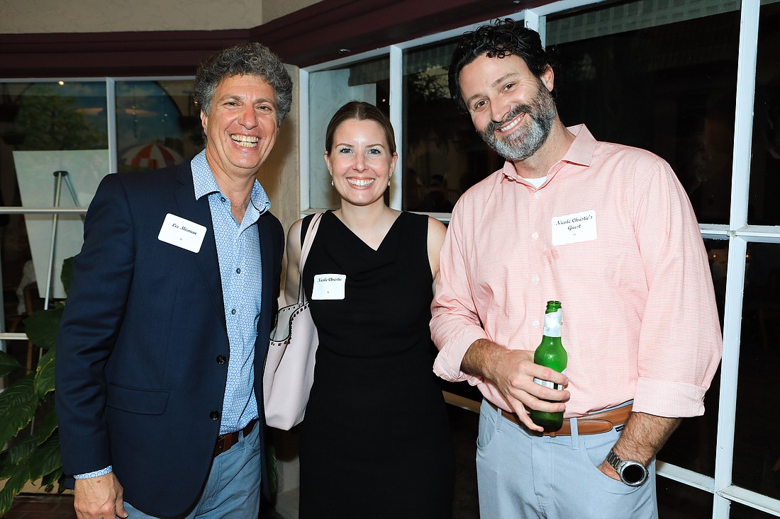 Photo: Lee Mirman with Nicole Christie and Adam Cromie | Your Observer