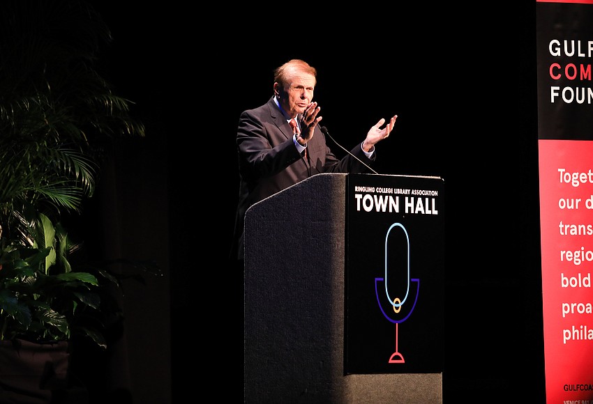 Your Observer | Photo - Larry Thompson addresses the crowd.