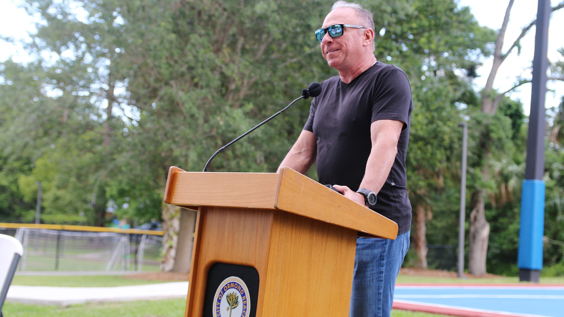 Ormond Beach holds ribbon-cutting for new outdoor basketball court at ...