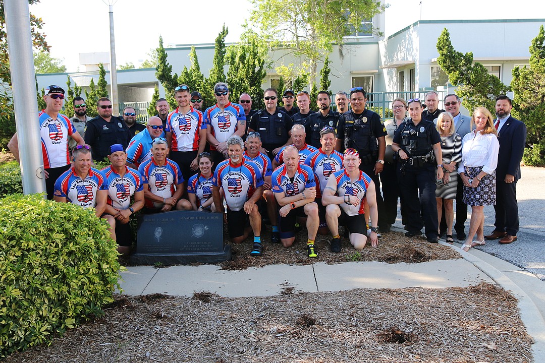 Law Enforcement United riders stop in Ormond Beach to honor fallen officer Robert Grim ...