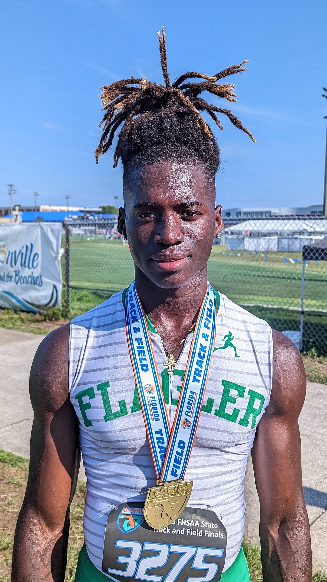 Giant leap: FPC's Gerod Tolbert wins long jump title as Bulldogs finish ...
