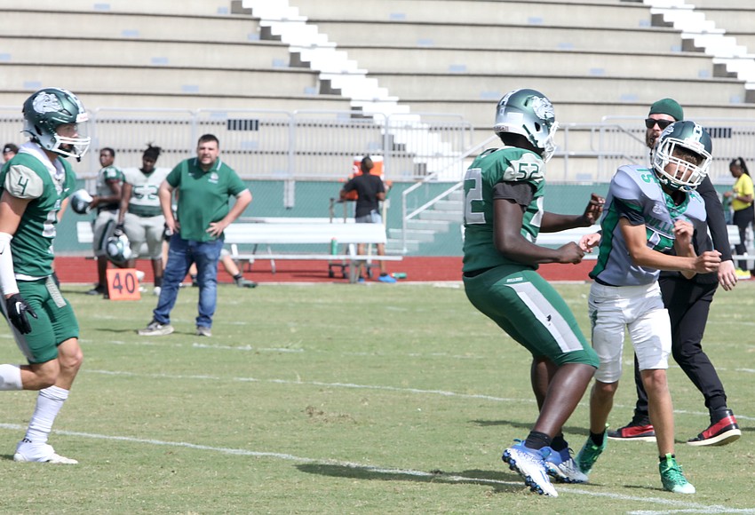 FPC quarterback Gonzalez is a big hit in his first tackle football game ...