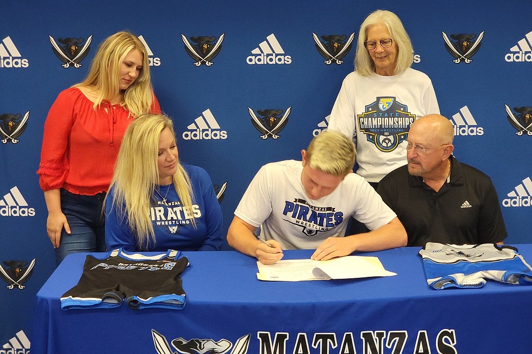 Matanzas wrestlers Landon Wright and Brielle Bibla sign with colleges ...