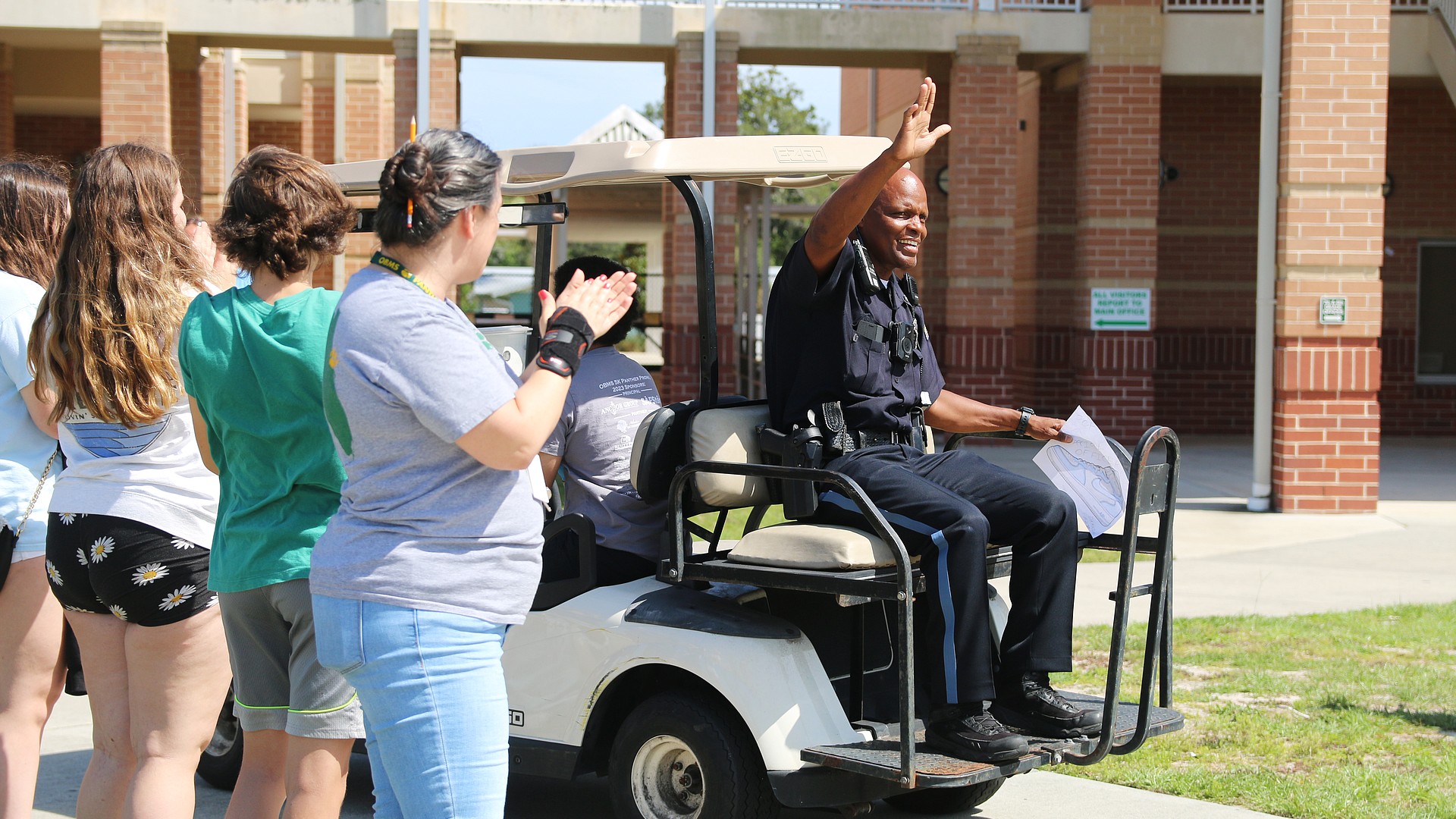 Thank you, Officer: OBMS holds 'clap out' for Ormond Beach Police ...