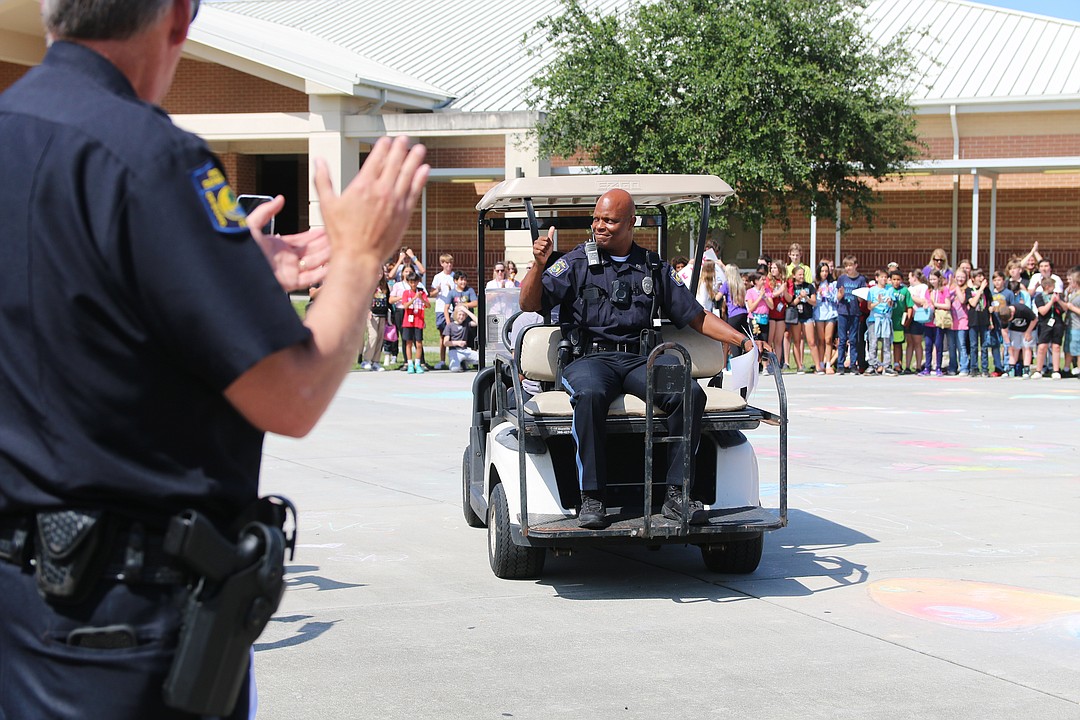 Thank you, Officer: OBMS holds 'clap out' for Ormond Beach Police ...