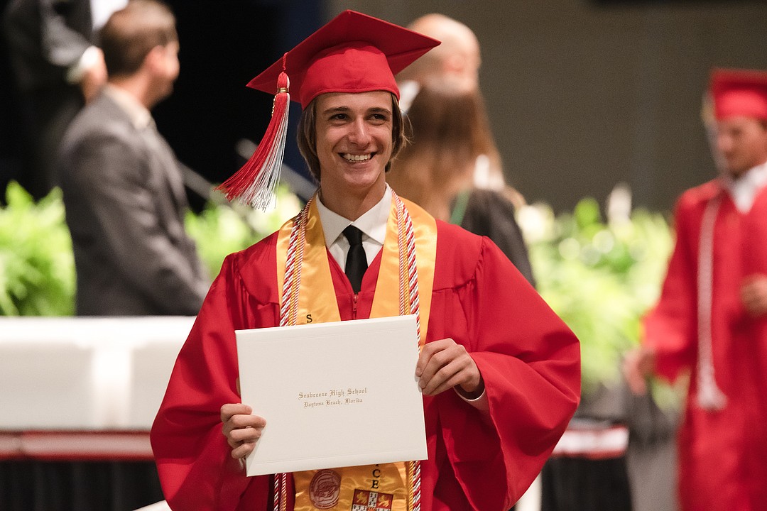 Once a Sandcrab, always a Sandcrab: Seabreeze alumnus Tucker Harris presides over graduation ...