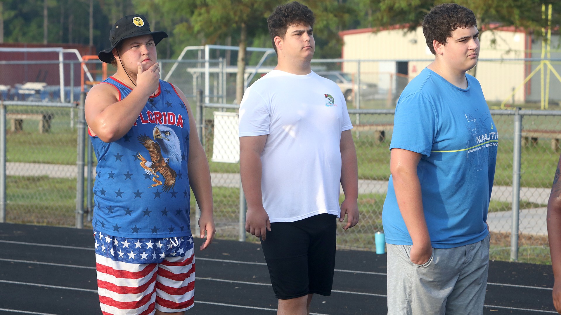 Matanzas football team honors fallen hero with Red, White and Blue ...