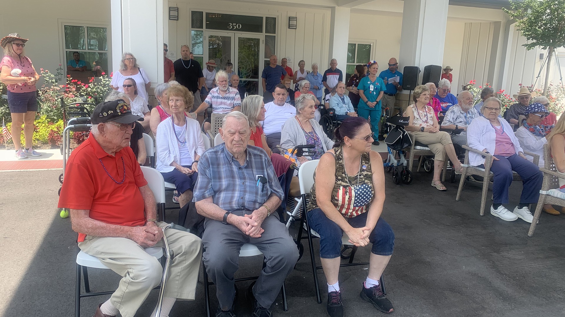 Paradise Pointe holds flag raising ceremony for Fourth of July ...