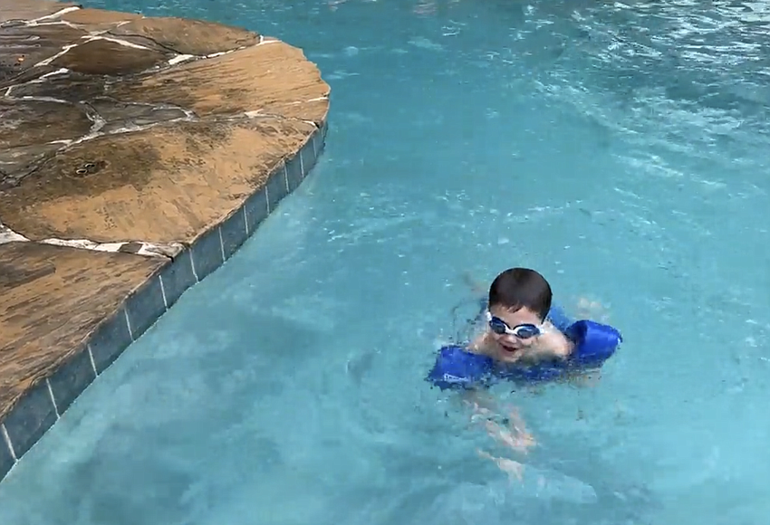 From floaty to fearless: Luke learns to swim | Observer Local News