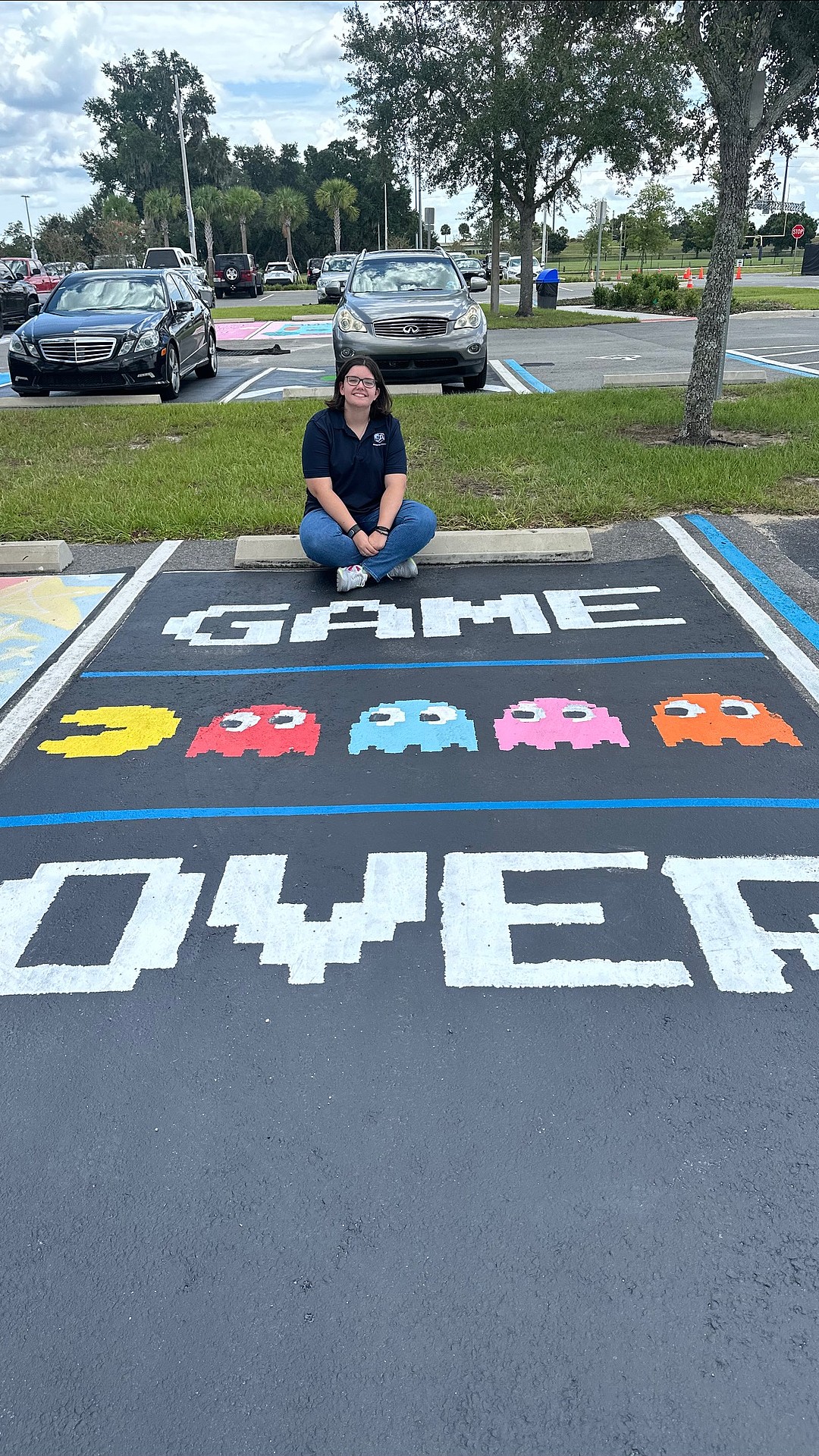 PHOTOS: Foundation Academy seniors personalize their parking spaces ...