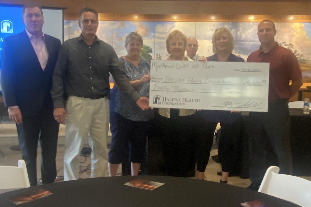 Matthew’s Gift donates $40,000 to Halifax Health Foundation | Observer ...