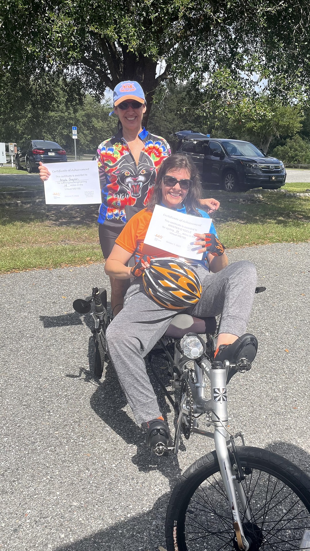 Sidelines: Kristen O'Toole rides 14 miles on recumbent bike for ...