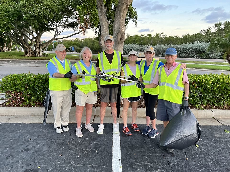Rotary Club removes 40 pounds of trash from Gulf of Mexico Drive | Your ...