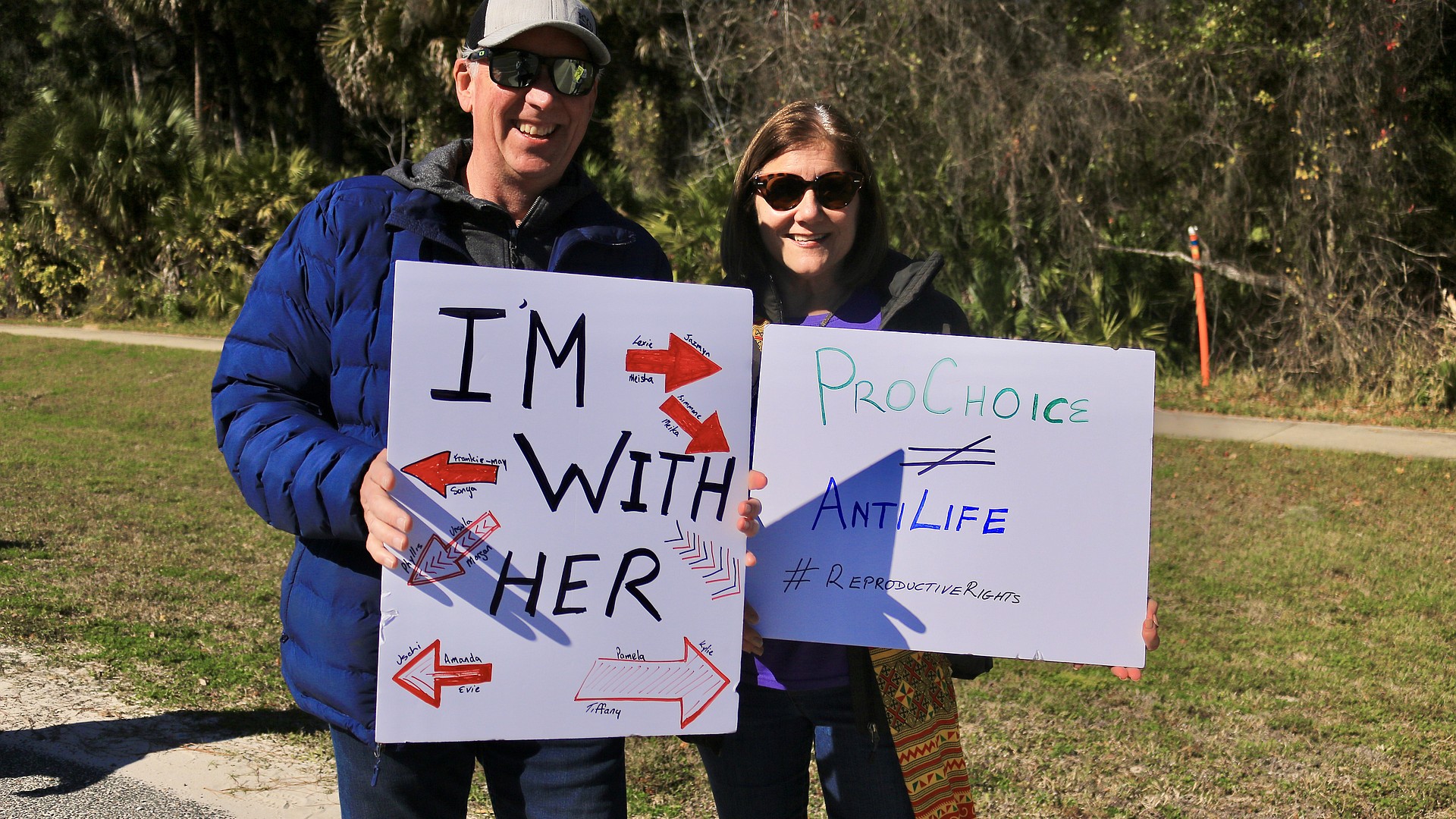 Flagler Beach Democratic Club hosts march for women's rights along S.R ...