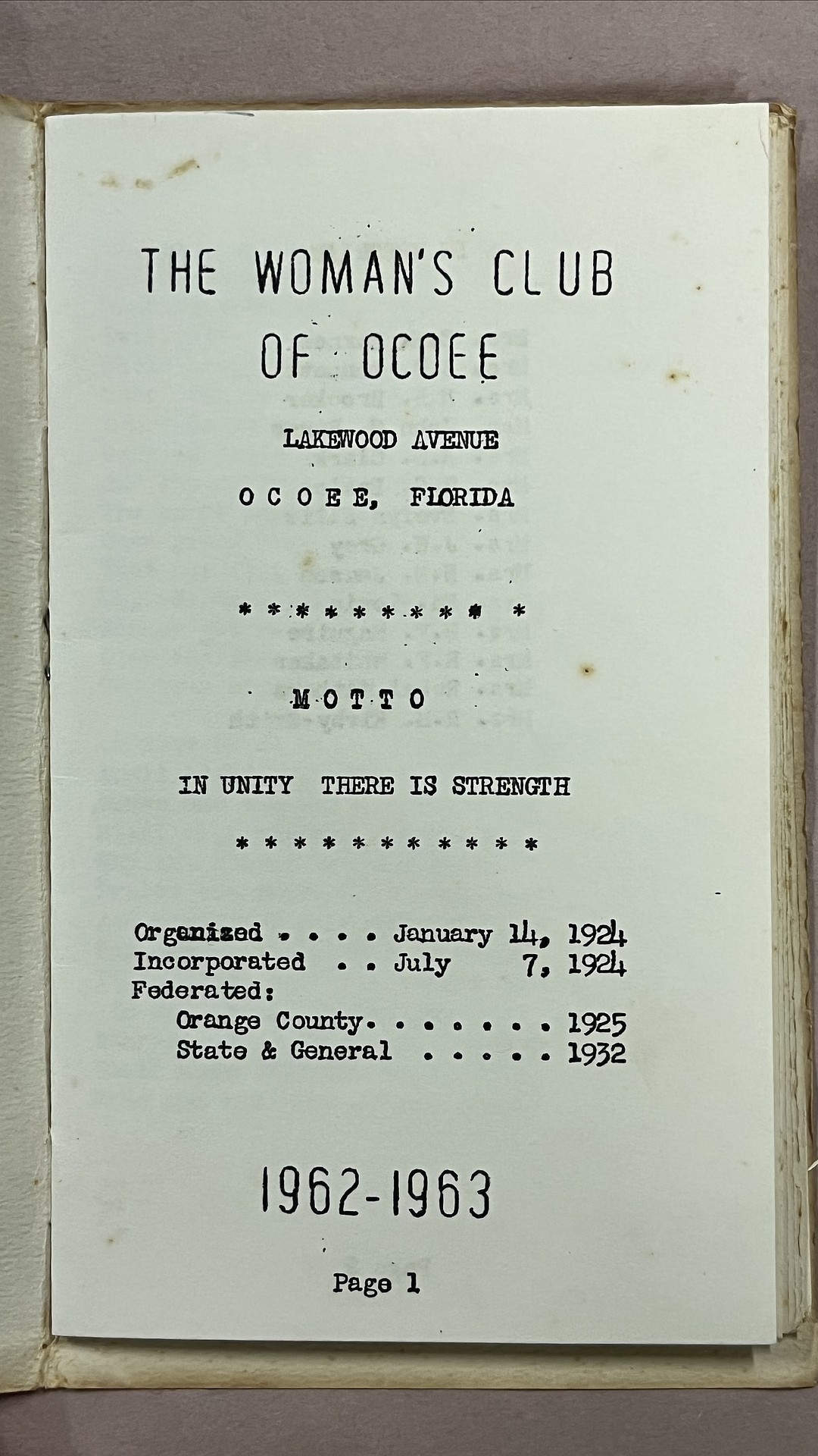 Woman’s Club of Ocoee: A century of service | West Orange Times & Observer