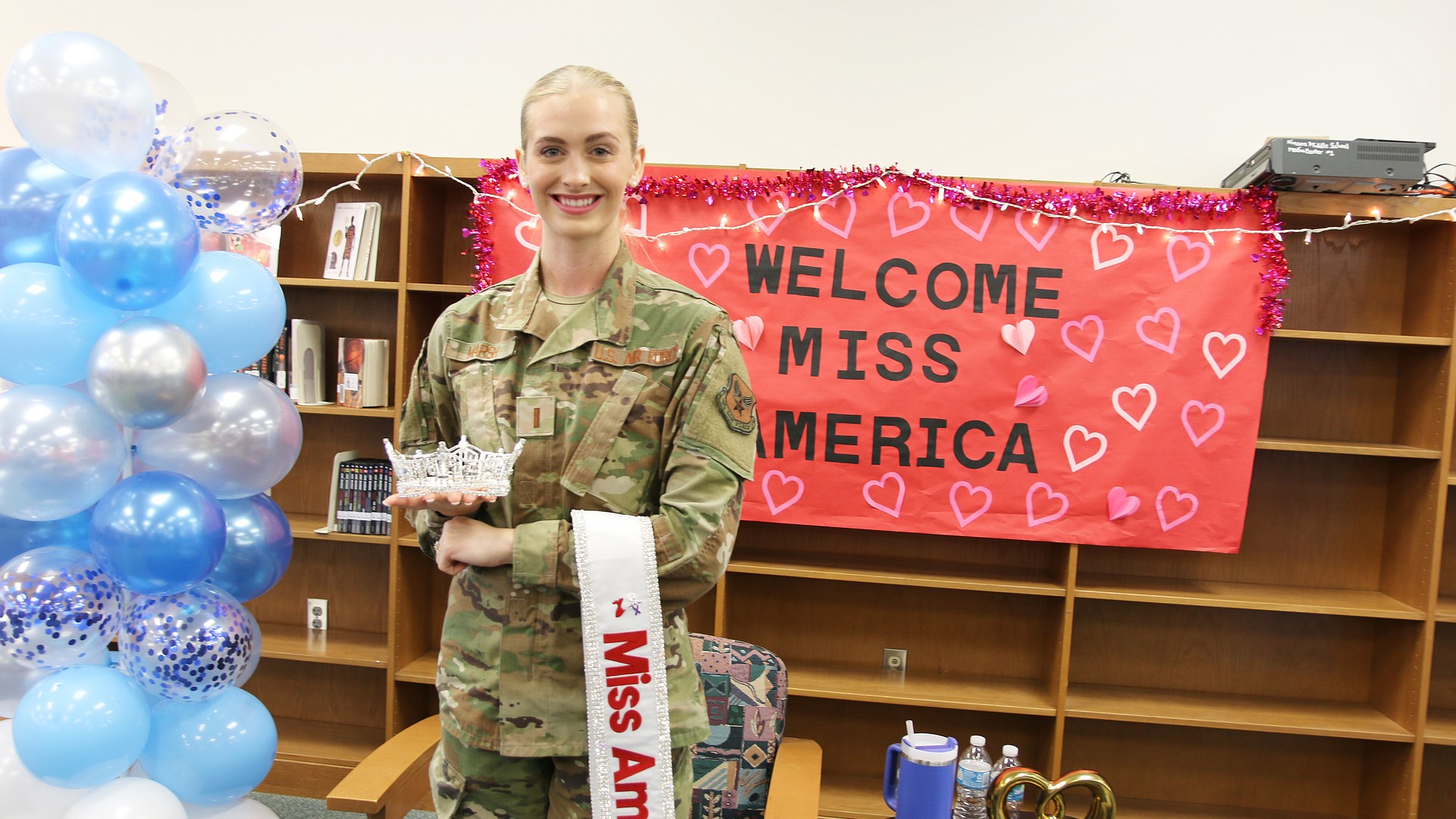 Miss America 2024 makes pitstop at Hinson Middle School on her way to ...