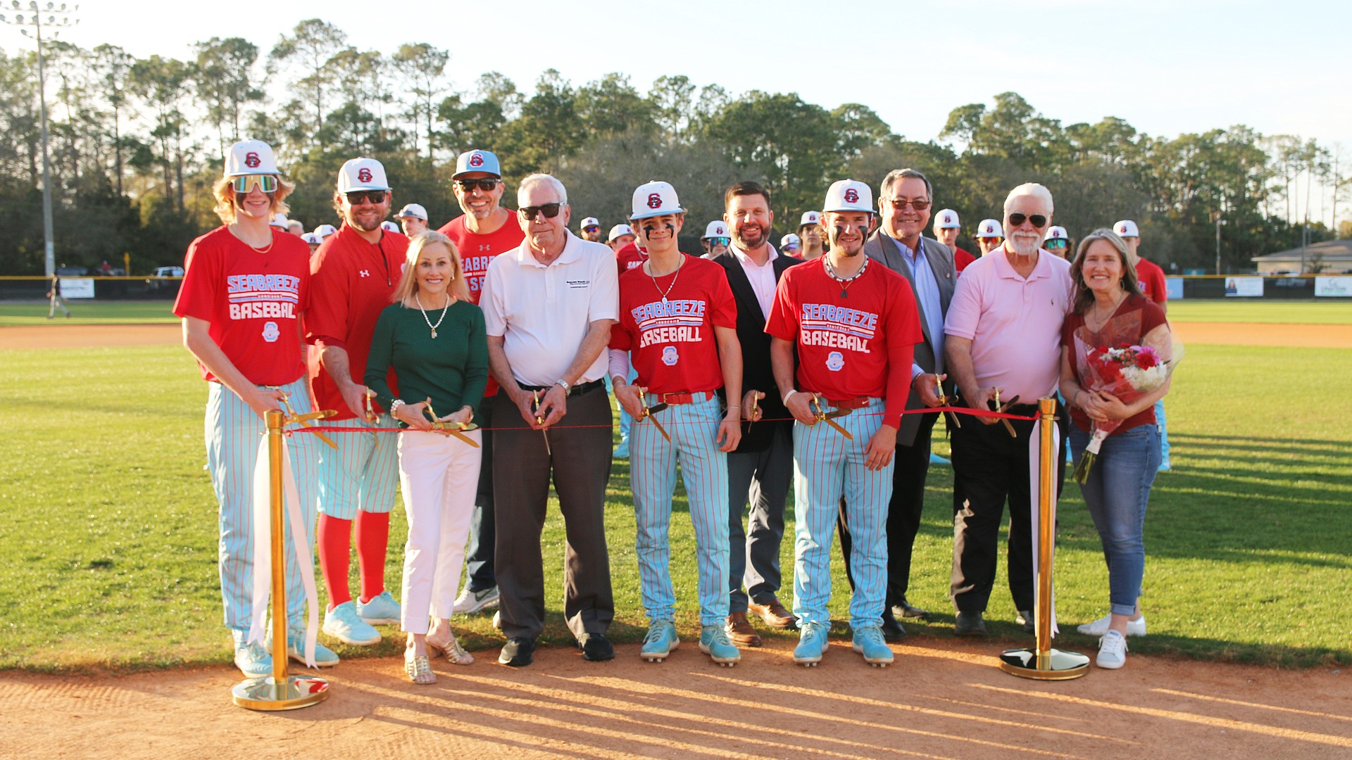 Seabreeze baseball celebrates new improvements to home field at Ormond ...