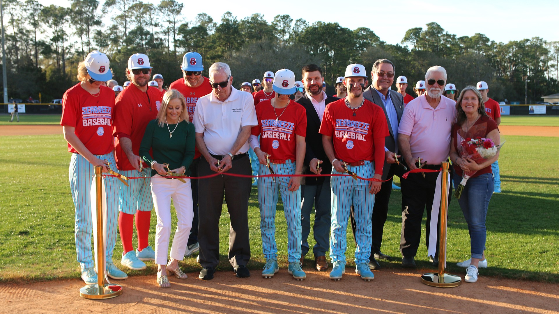Seabreeze baseball celebrates new improvements to home field at Ormond ...