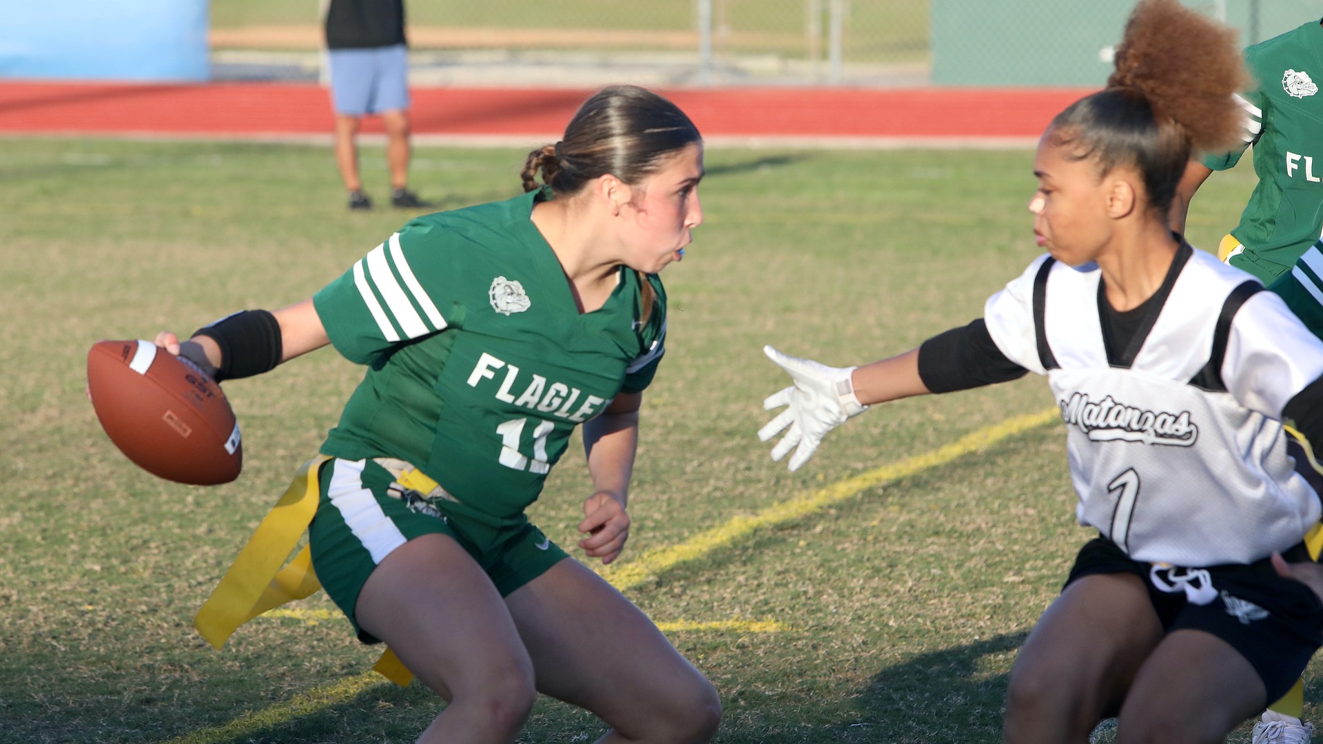 Hungry Bulldogs blank Matanzas 20-0 in flag football on Flagler Palm ...