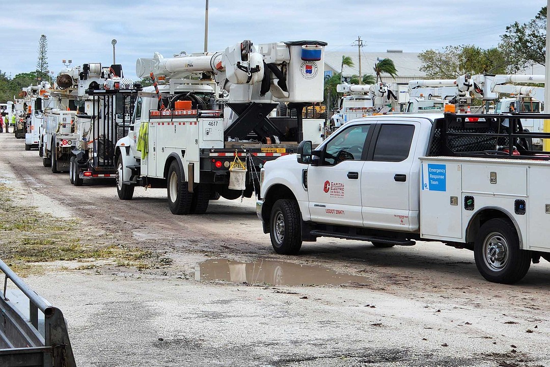 Area electric utility companies track outages during Hurricane Helene ...