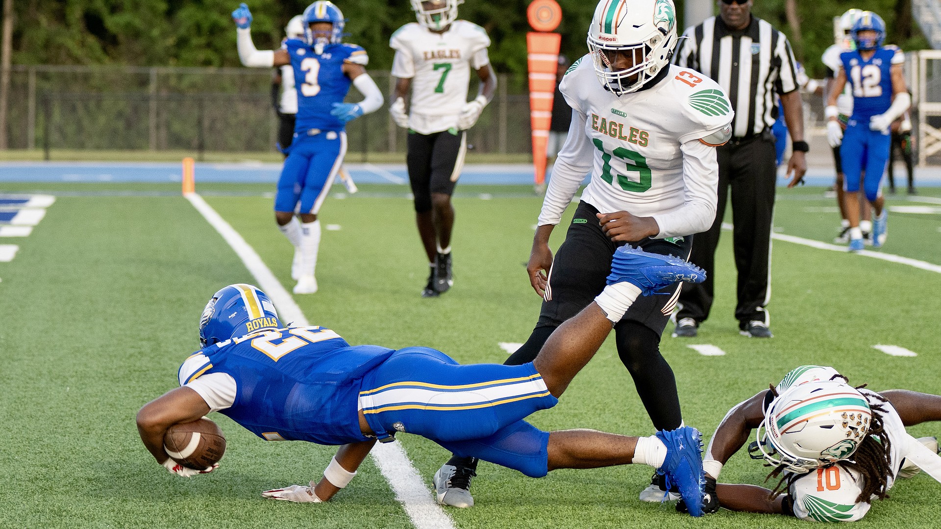 The First Academy football's defense forces seven turnovers, tops ...
