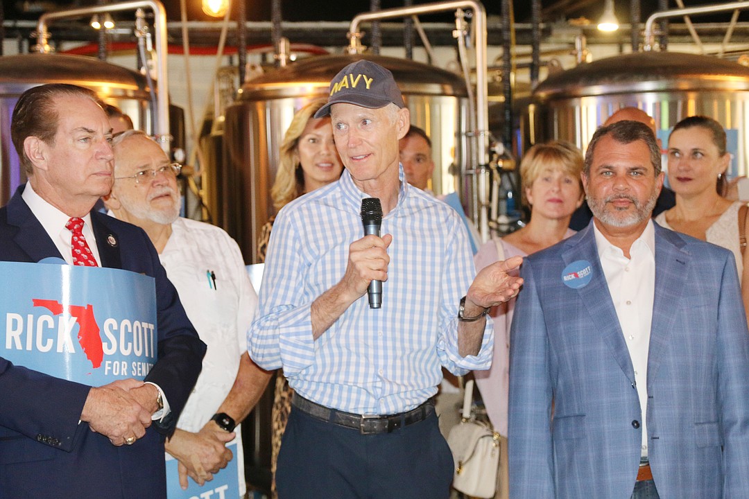 U.S. Sen. Rick Scott visits Ormond Beach, urges voters to head to the ...