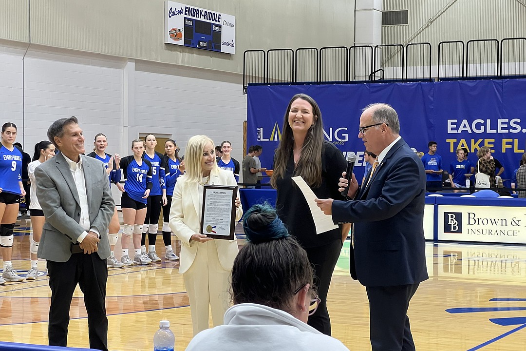 Ormond Beach recognizes Embry-Riddle volleyball head coach | Observer ...