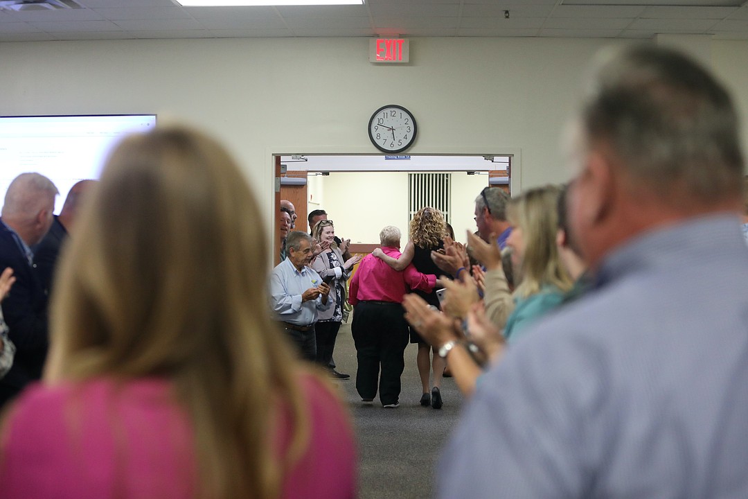 Flagler County School Board member Colleen Conklin bids farewell after ...