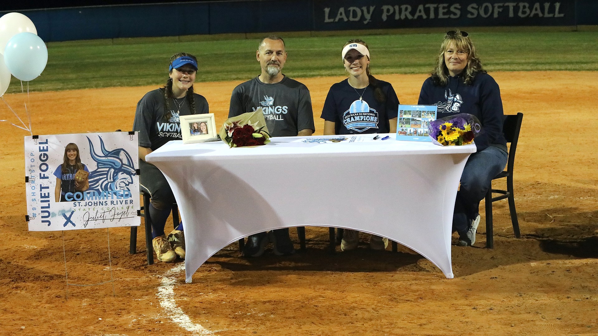 Matanzas softball team celebrates college signees Juliet Fogel and Leah ...