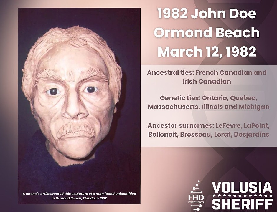 VSO seeks help to identify John Doe found in Ormond Beach in 1982 ...