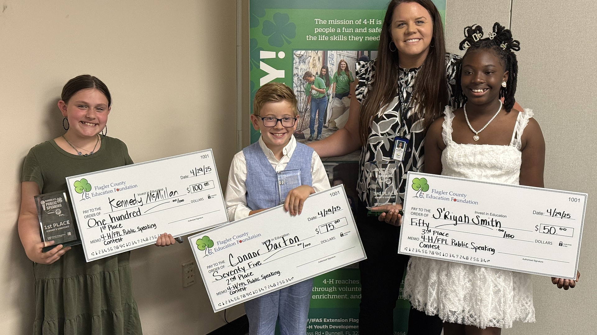Kennedy McMillan wins districtwide 4-H speech contest for Flagler ...
