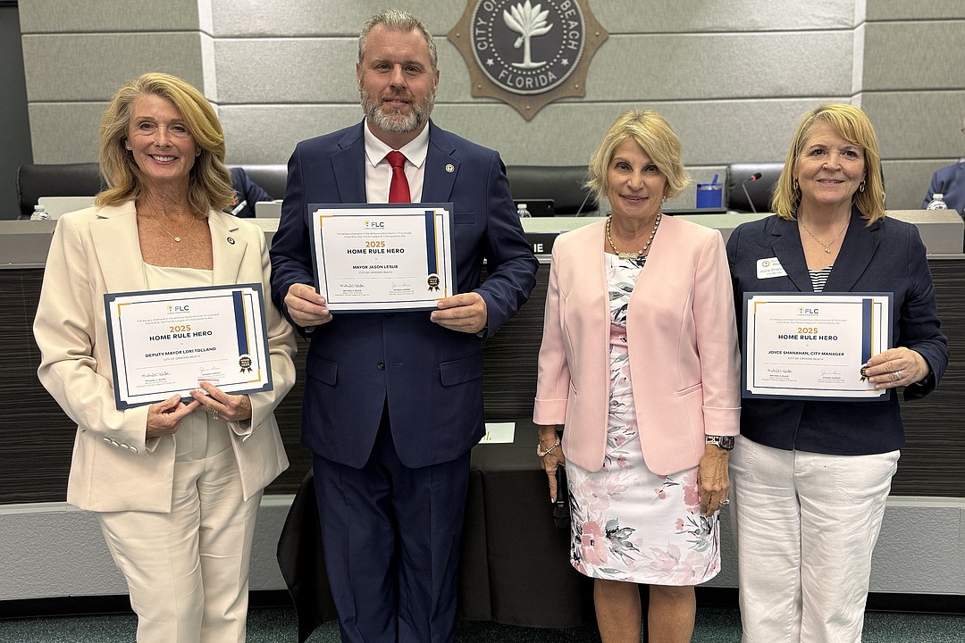 Ormond Beach recognizes Leslie, Tolland and Shanahan as 'Home Rule Hero' award recipients ...
