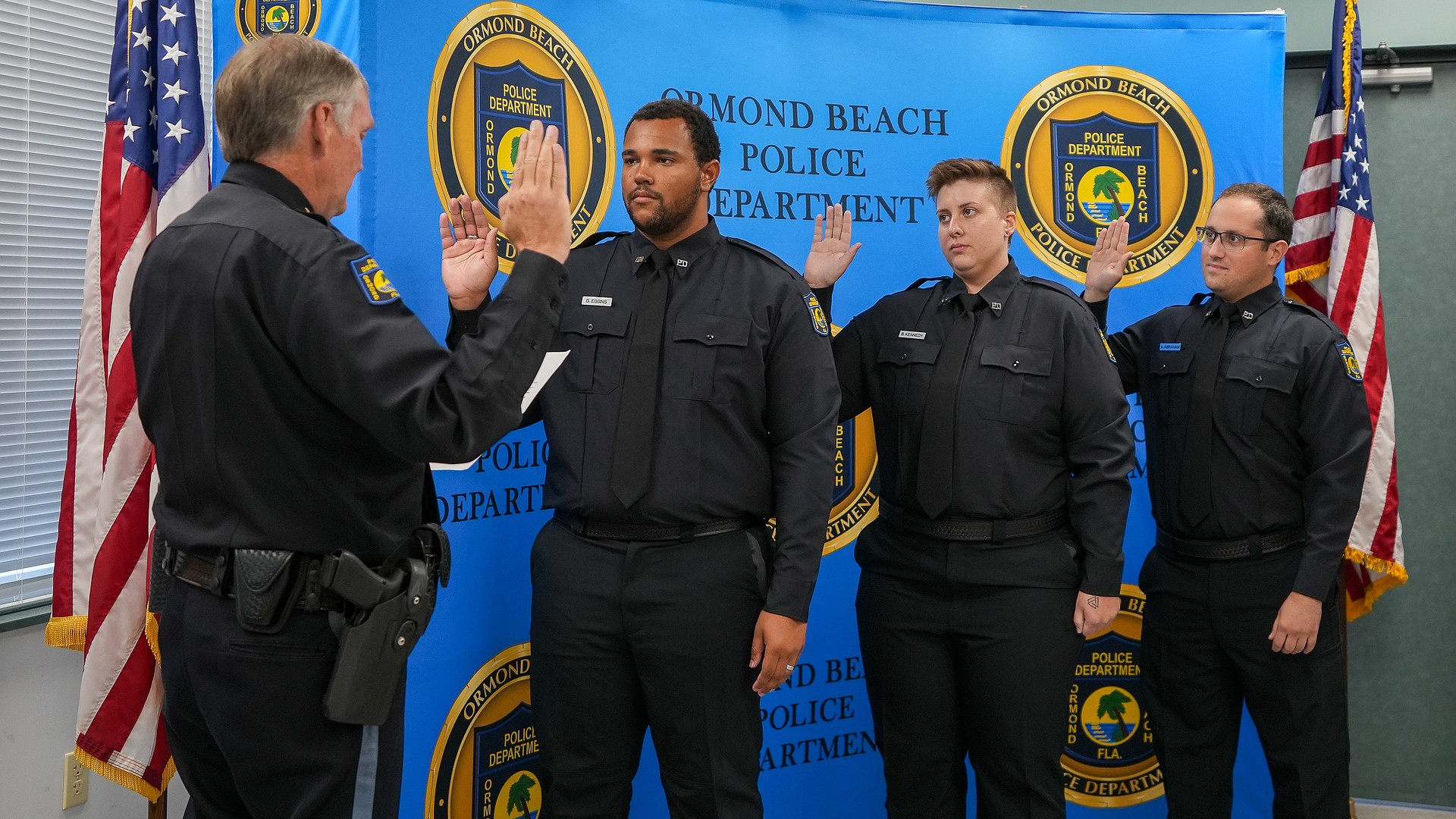 PHOTOS: Ormond Beach Police swears in three new officers | Observer Local News | Palm Coast ...
