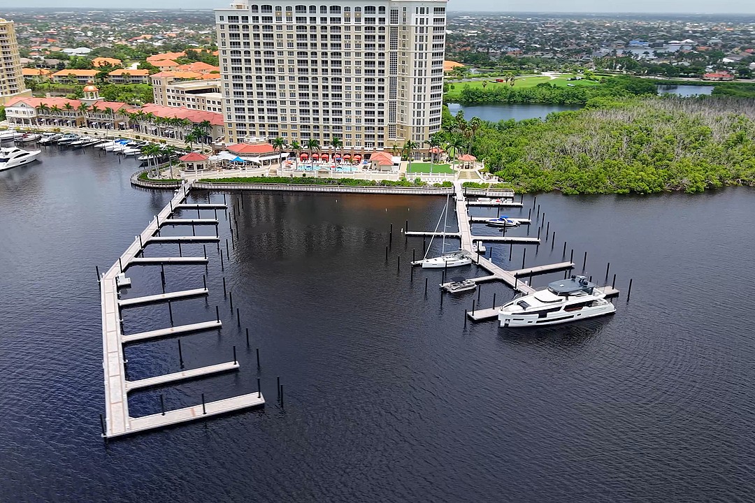First phase of Tarpon Point Marina dock system in Cape Coral complete ...